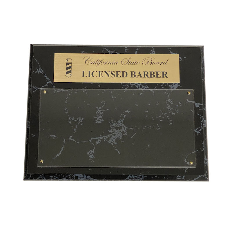California State Board Licensed Barber Frame – Designer Barber Products